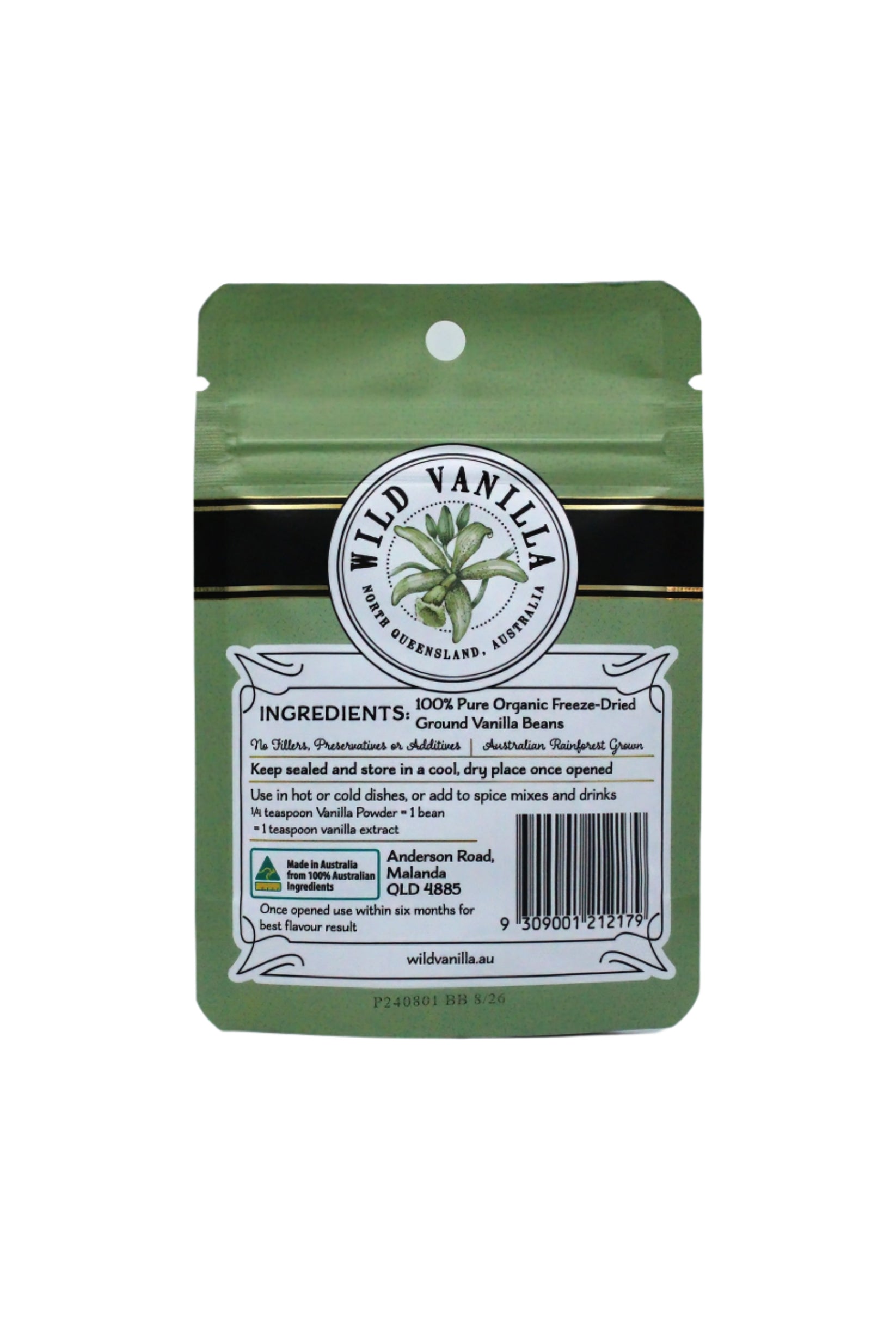 Wild Vanilla Australian Vanilla Powder